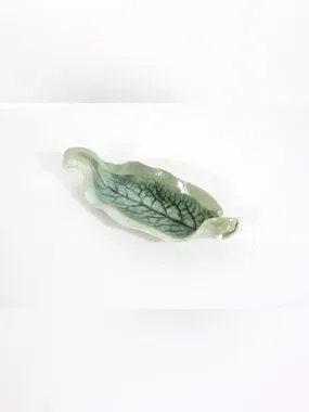 Vintage handmade | Accents | Vintage Studio Pottery Ceramic Leaf Dish ...